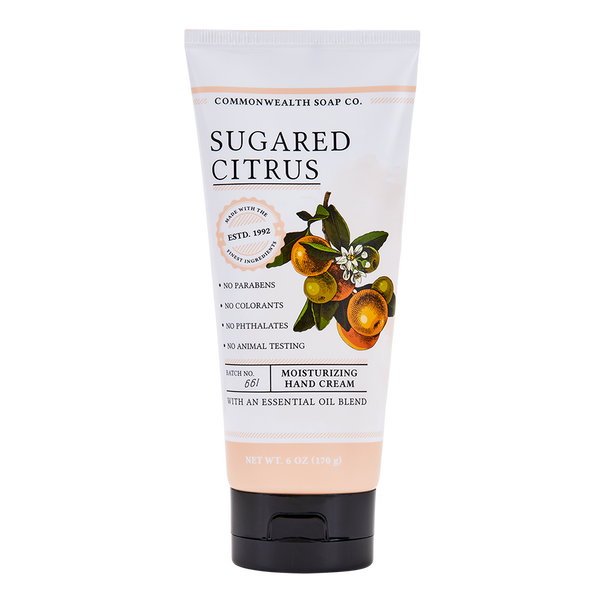 Sugared Citrus 6oz Hand Cream - Commonwealth Soap Co.